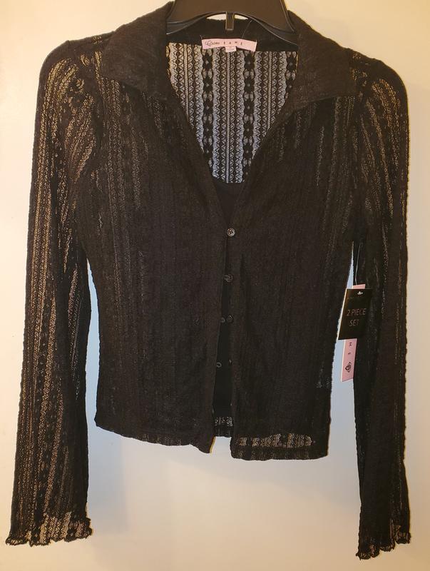 Crave Fame Juniors' Lace Long-Sleeve Shirt - Macy's