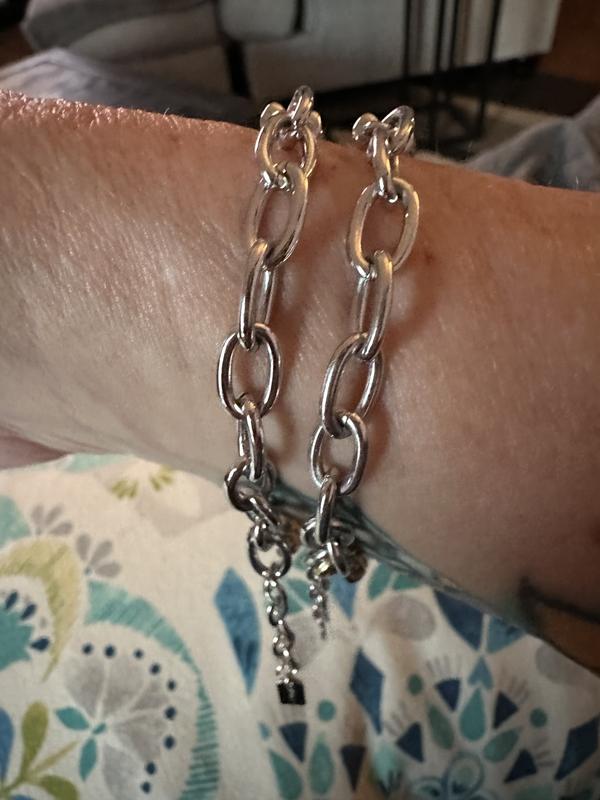 COACH Faux Stone Signature Mixed Sculpted C Chain Bracelet - Macy's