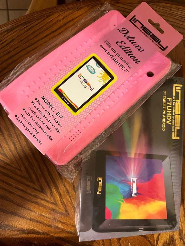 New LINSAY 7" Kids Funny Tablet PC Newest Android 13 64Gb Storage with ...