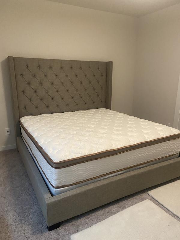 Furniture CLOSEOUT Grey Monroe II Upholstered Queen Bed Created for Macy s Macy s