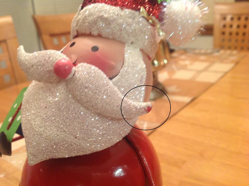 National Tree 10" Metal Bobble Santa - Macy's