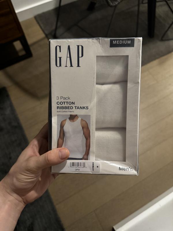 GAP Men's 3-Pk. Cotton Ribbed Tank Tops - Macy's