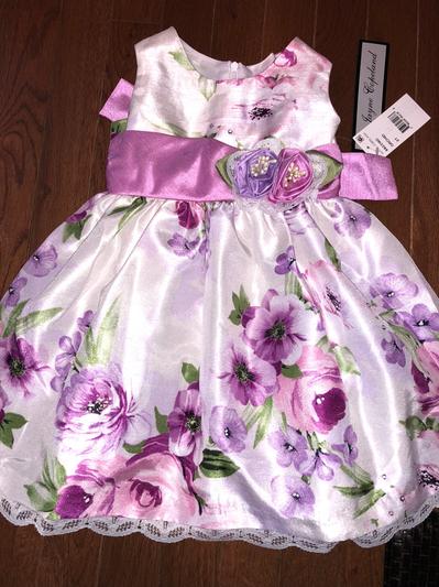 Jayne Copeland Floral-Print Sash Dress, Toddler Girls - Macy's