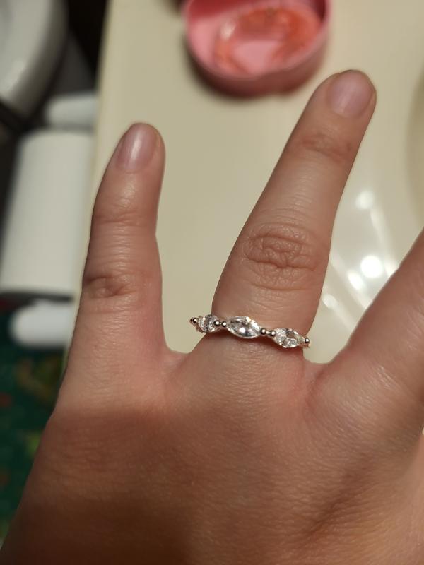 Charter Club Silver Tone Marquise Crystal Stack Ring Created For Macys Macys