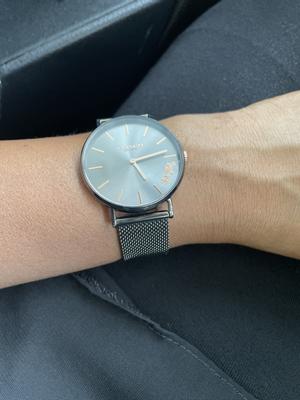 COACH Women's Perry Gray Stainless Steel Mesh Bracelet Watch 36mm - Macy's