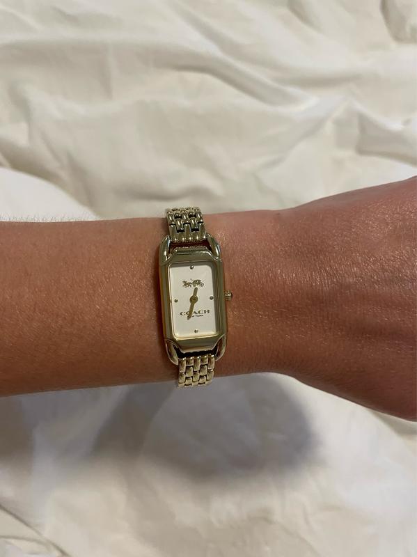 COACH Women's Cadie Gold-tone Bracelet Watch 17.5mmX28.5mm - Macy's