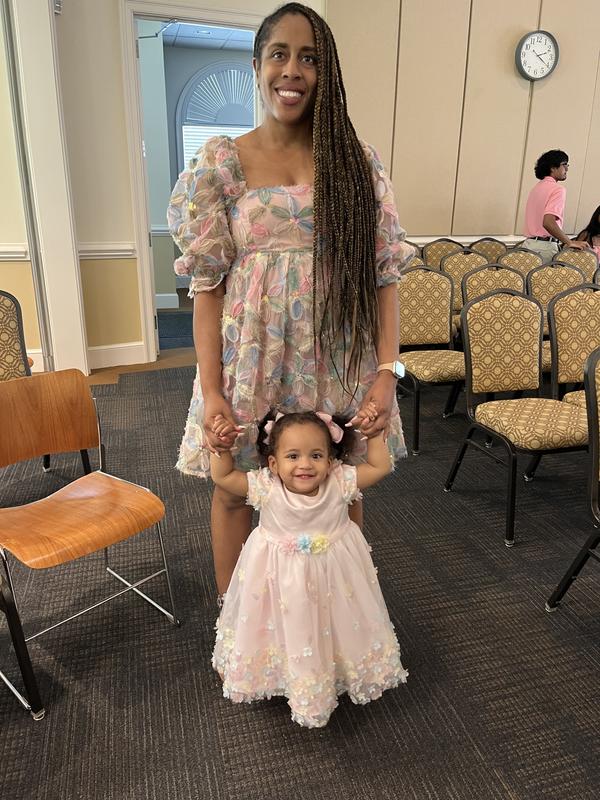 Rare Editions Baby Girls Short Sleeves Iridescent 3D Floral Social ...