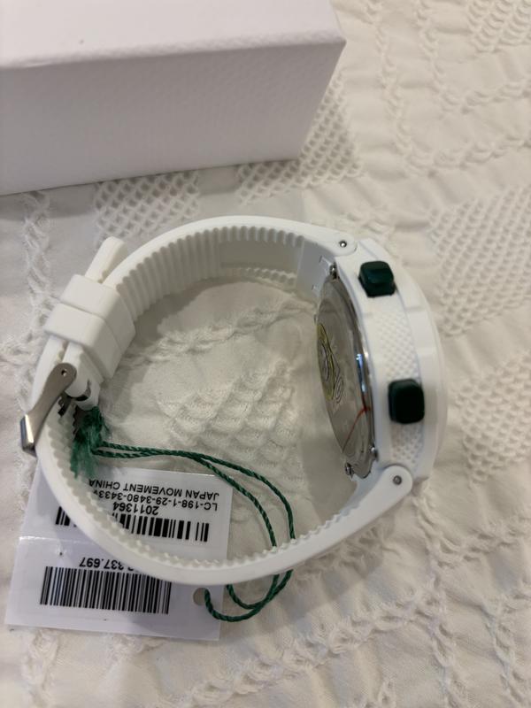Lacoste Men's LC33 White Silicone Strap Watch 45mm - Macy's