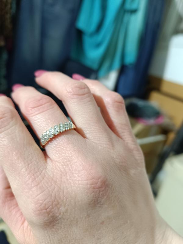Macy s Diamond Multi Row Band 1 5 ct. t.w. in 10K White Yellow or Rose Gold Macy s