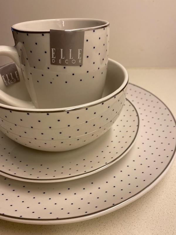 Elle Decor Adrienne 16 Piece Dinnerware Set - Macy's