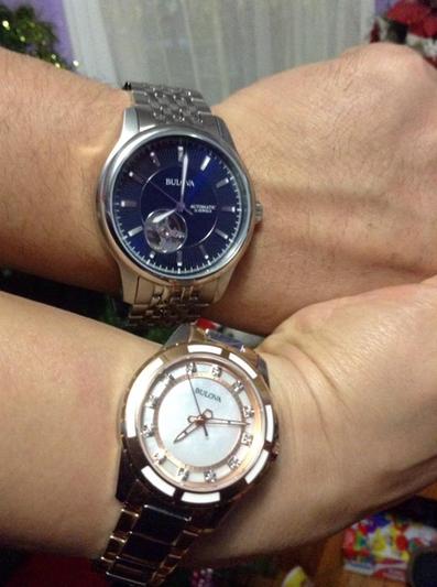 Bulova Women's Diamond Accent Two-Tone Stainless Steel Bracelet Watch ...