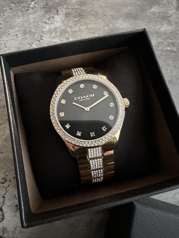 COACH Unisex Gold Brooks Stainless Steel Crystal Watch 38mm - Macy's