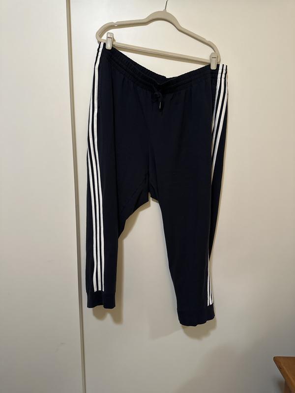 adidas Essentials Plus Size 3-Stripe Tapered Pants - Macy's