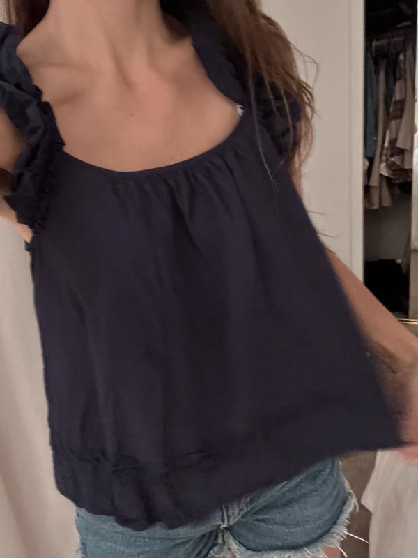 On 34th Women's Printed Ruffle-Strap Swingy Tank, Created for Macy's ...