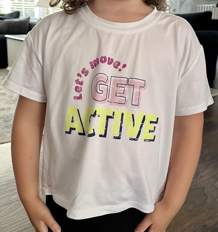 ID Ideology Big Girls Get Active Crop Short-Sleeve T-shirt, Created for ...