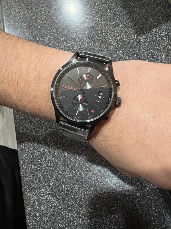 MVMT Men's Havoc Black-Tone Stainless Steel Bracelet Watch 44mm - Macy's