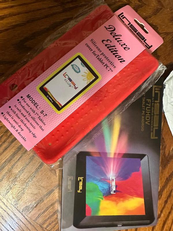 New LINSAY 7" Kids Funny Tablet PC Newest Android 13 64Gb Storage with ...