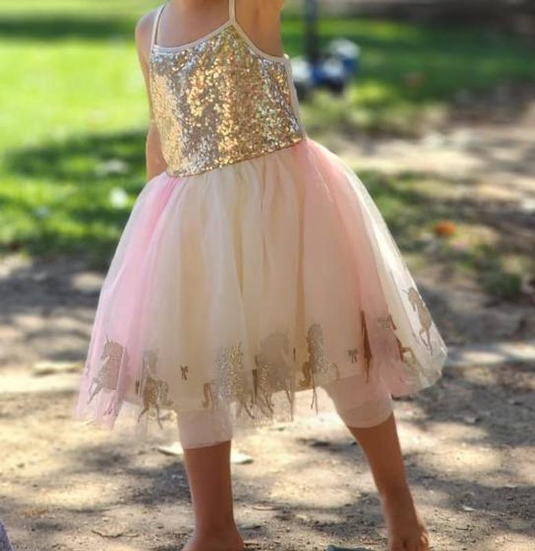 Pink & Violet Toddler Girls Sequin Unicorn Border Tutu Dress - Macy's