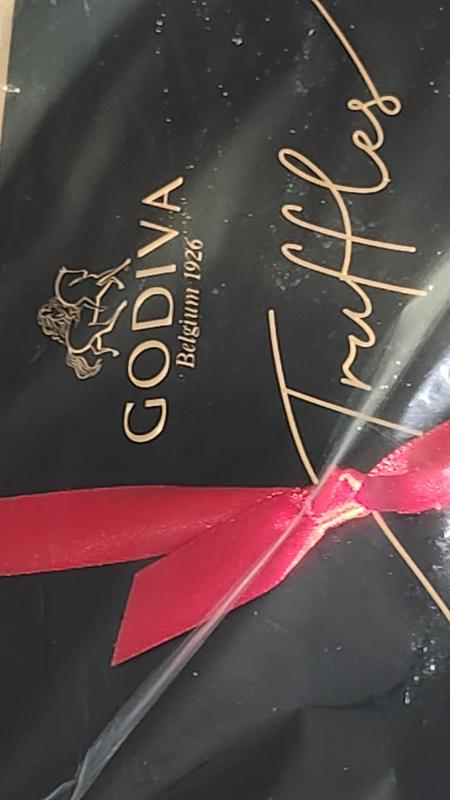 Godiva Signature Chocolate Truffles Gift Box with Red Ribbon, 12 Pieces ...