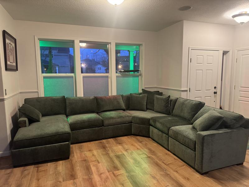 Radley 4-Pc. Fabric Chaise Sectional Sofa with Wedge Piece, Created for ...