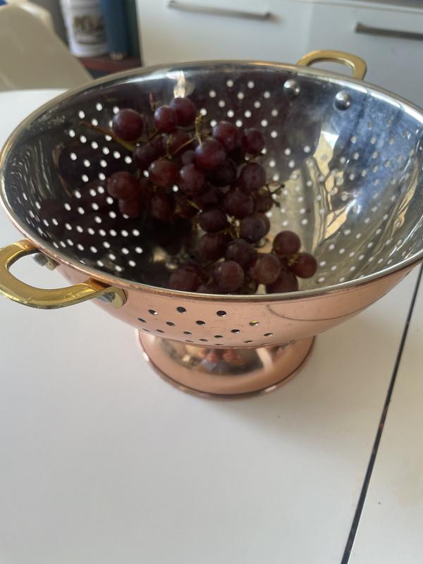 Old Dutch International Decor Copper Footed Colander and Centerpiece ...