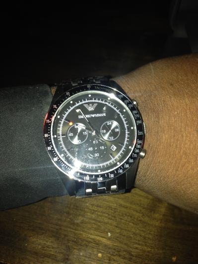 Emporio Armani Watch, Men's Chronograph Stainless Steel Bracelet 46mm ...