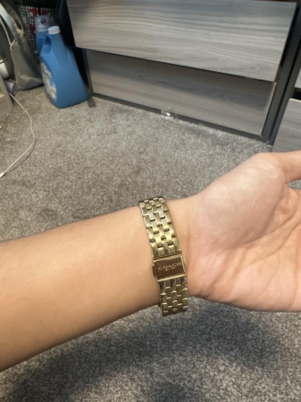 COACH Women's Elliot Gold-Tone Stainless Steel Bracelet Watch 36mm - Macy's