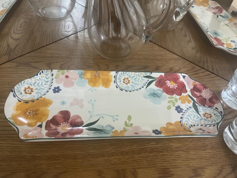 Dolly Parton Floral Paisley Serve Tray 15" - Macy's