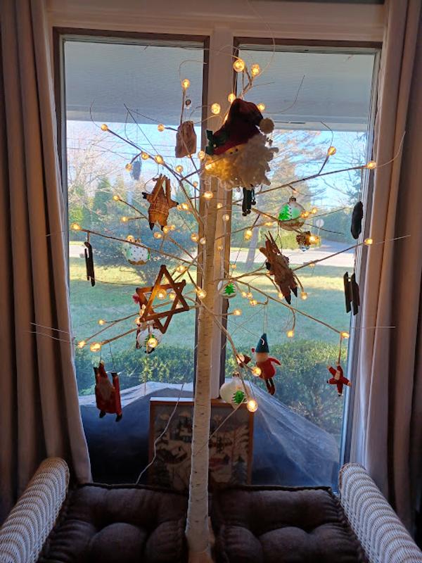 Mr. Christmas 5-Ft. Decorative LED Birch Tree - Macy's