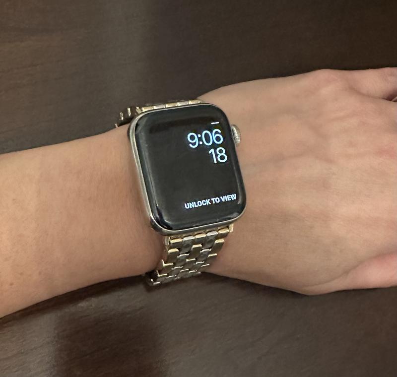 COACH Apple Watch® Two-Tone Stainless Steel Bracelet, 38/40/41mm ...