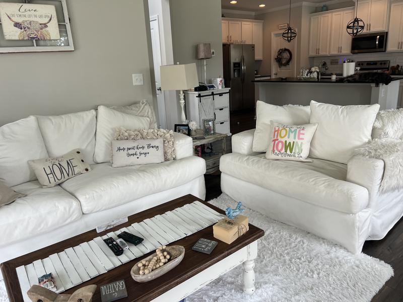 Brenalee 93" Sofa - Performance Fabric slipcover Replacement with four ...