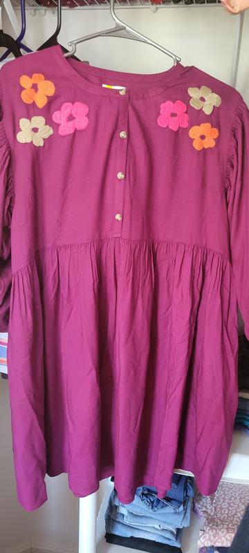 Epic Threads Girls Funky Flowers Embroidered Dress, Created for Macy's ...