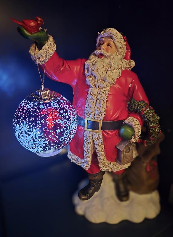 Napco Santa Holding Cardinal Figurine - Macy's