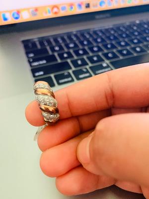 Diamond San Marco Ring (1/4 ct. t.w.) in Sterling Silver, 18K Gold ...