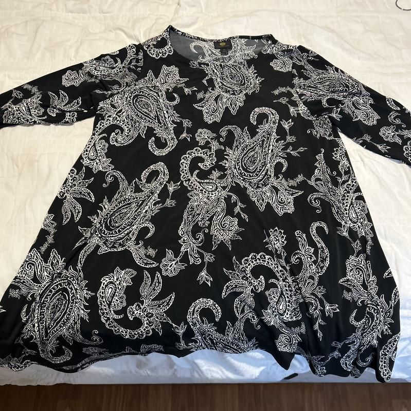 Jm Collection Plus Size Paisley Print Swing Top Created For Macys