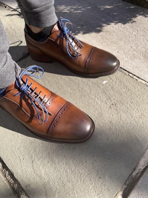 Bar III Men's Ashfordd Cap Toe Brogue Leather Dress Shoe, Created for ...