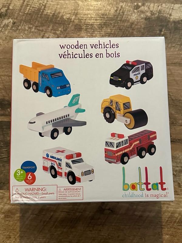 Wooden Vehicles Set 2 Toy Vehicle Set Battat