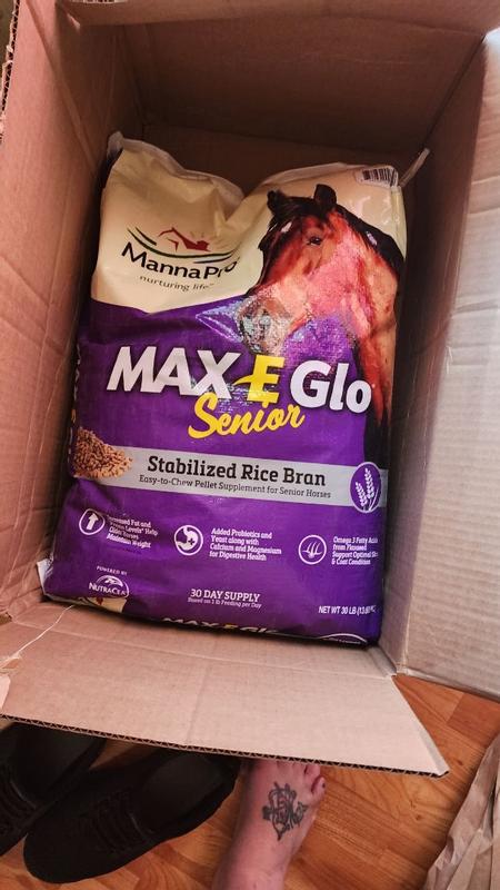 Manna Pro Max-E-Glo Pelleted Senior Horse Rice Bran, 30 lb. at Tractor ...