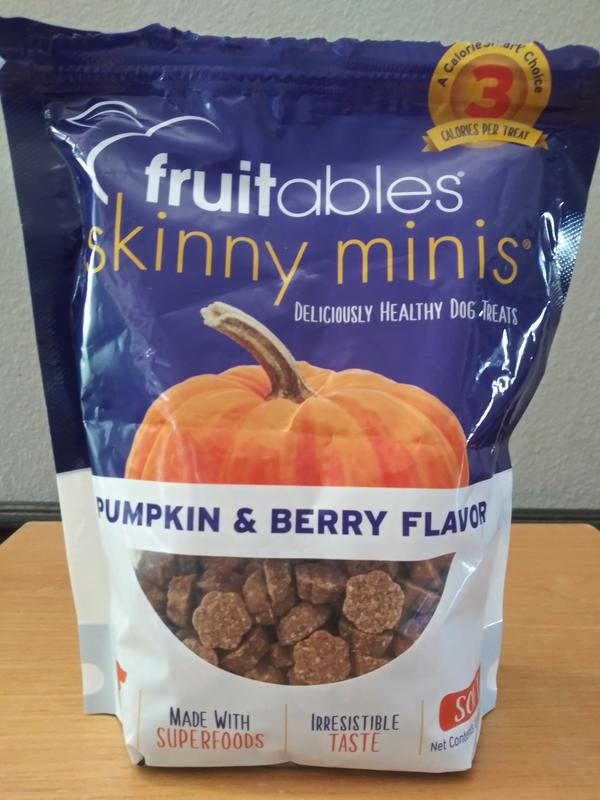 Fruitables Skinny Minis Pumpkin & Berry Soft Dog Treats 5 oz
