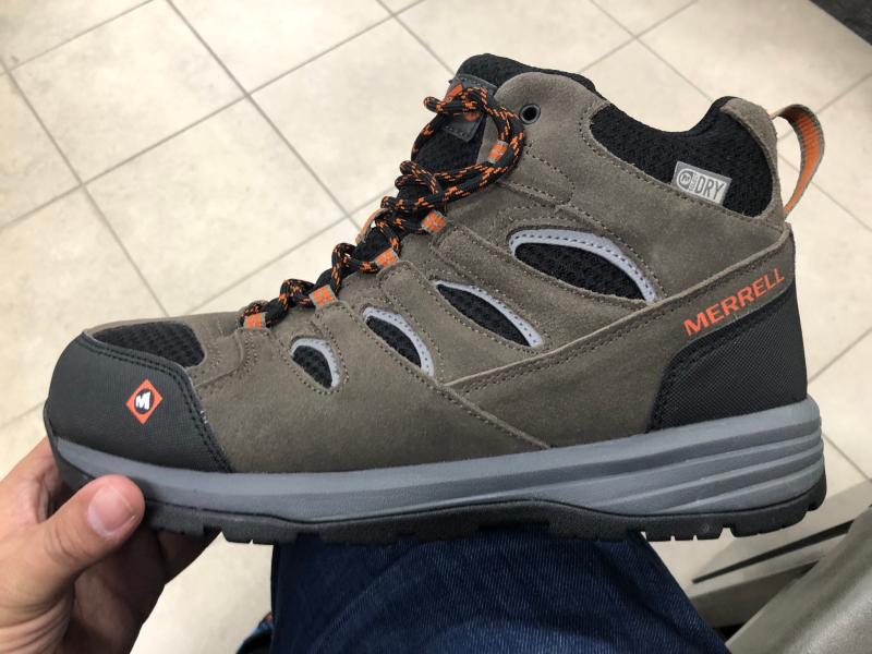 Merrell Work Men's Steel Toe Steel Plate Windoc Waterproof Kinetic Fit ...