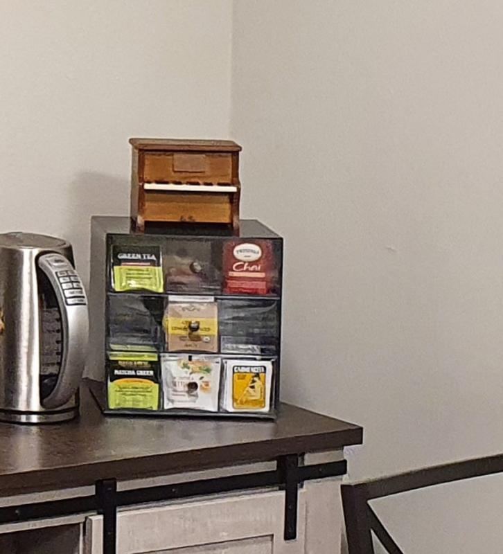 mDesign Plastic Tea Bag Caddy Box Storage Container Organizer - Clear ...