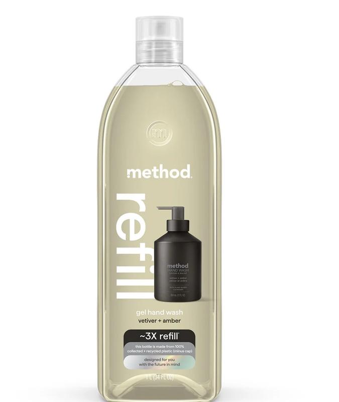 method VetiverandAmber Scent Gel Hand Wash 34 oz Case of 4 at Lowes.com