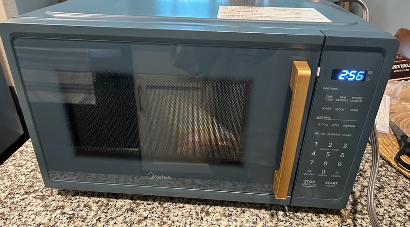 Midea 0.9-cu ft 900 -Watt Countertop Microwave ( Obsidian Black ) in ...
