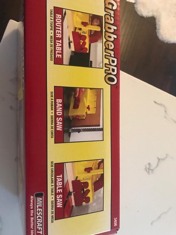 Milescraft Grabber Pro Push Block For Table Saws, Router Tables, Band ...