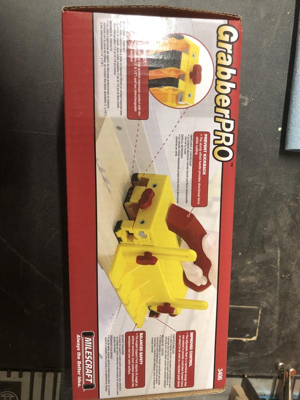 Milescraft Grabber Pro Push Block For Table Saws, Router Tables, Band ...