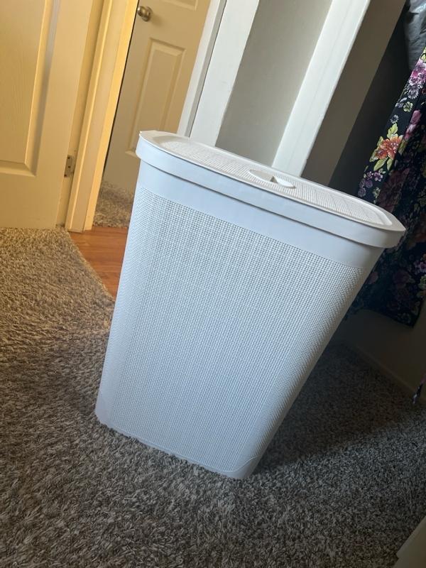 Mind Reader 1-Liter Off-white Plastic Laundry Hamper 40FABHAMP-IVO at ...