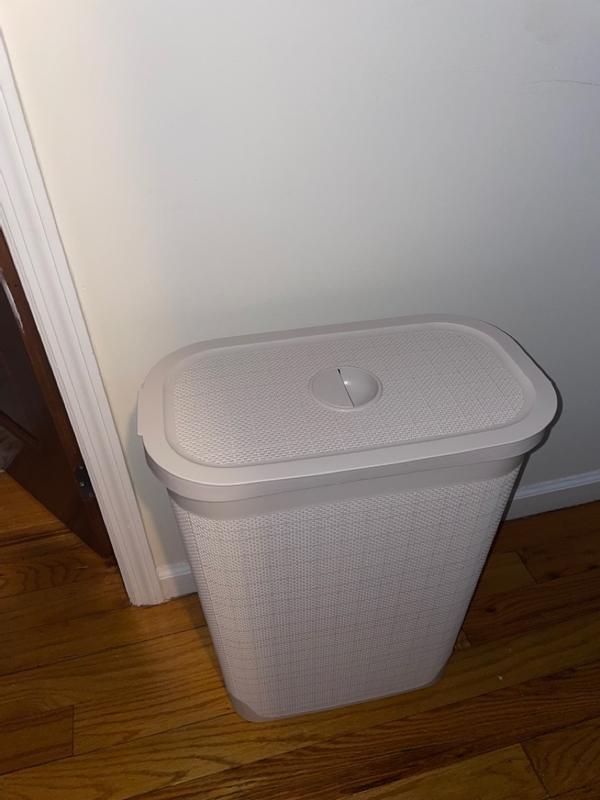 Mind Reader 1-Liter Off-white Plastic Laundry Hamper 40FABHAMP-IVO at ...