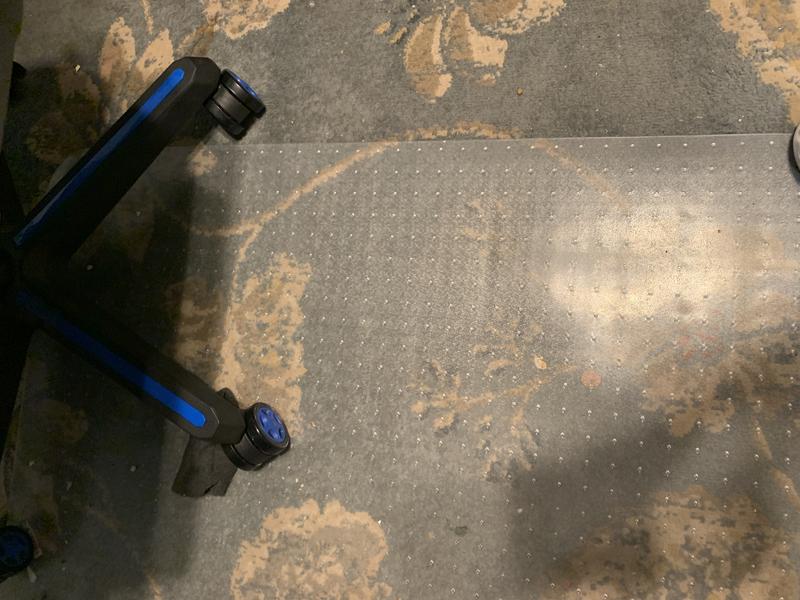 Mind Reader 3-ft x 4-ft Clear PVC Rectangular Indoor Chair Mat OFFCREC ...