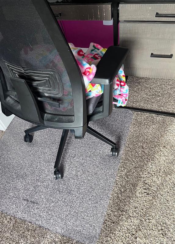 Mind Reader 3-ft x 4-ft Clear PVC Rectangular Indoor Chair Mat 2OFFCMAT ...