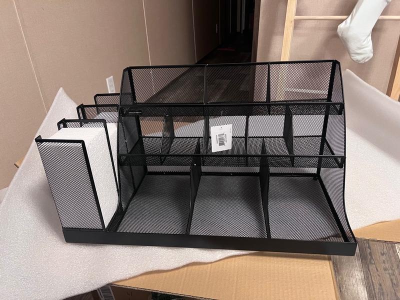 Mind Reader 14 Compartment 3 Tier Large Breakroom Condiment Organizer ...